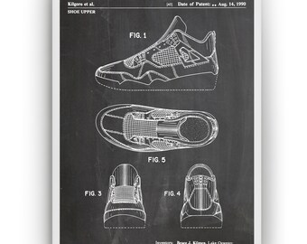 Shoe Blueprint Jordans - Etsy Australia