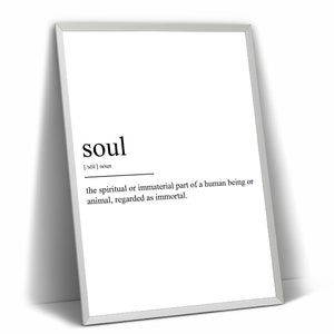 Soul Definition Print | Etsy