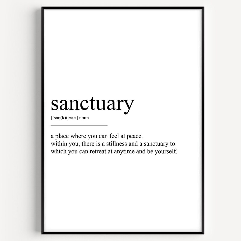 Sanctuary Sign - Etsy