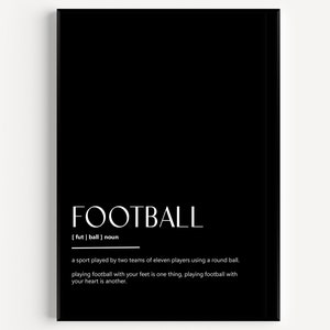 Football Definition Print - Version 2 - Etsy