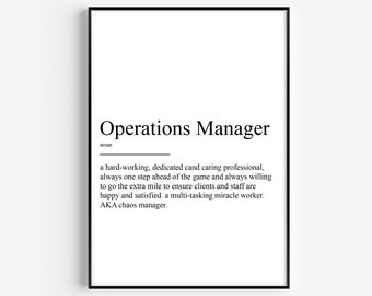 IT Manager Definition Printable Wall Art IT Manager Dictionary Poster ...