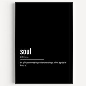 Soul Definition Print - Etsy