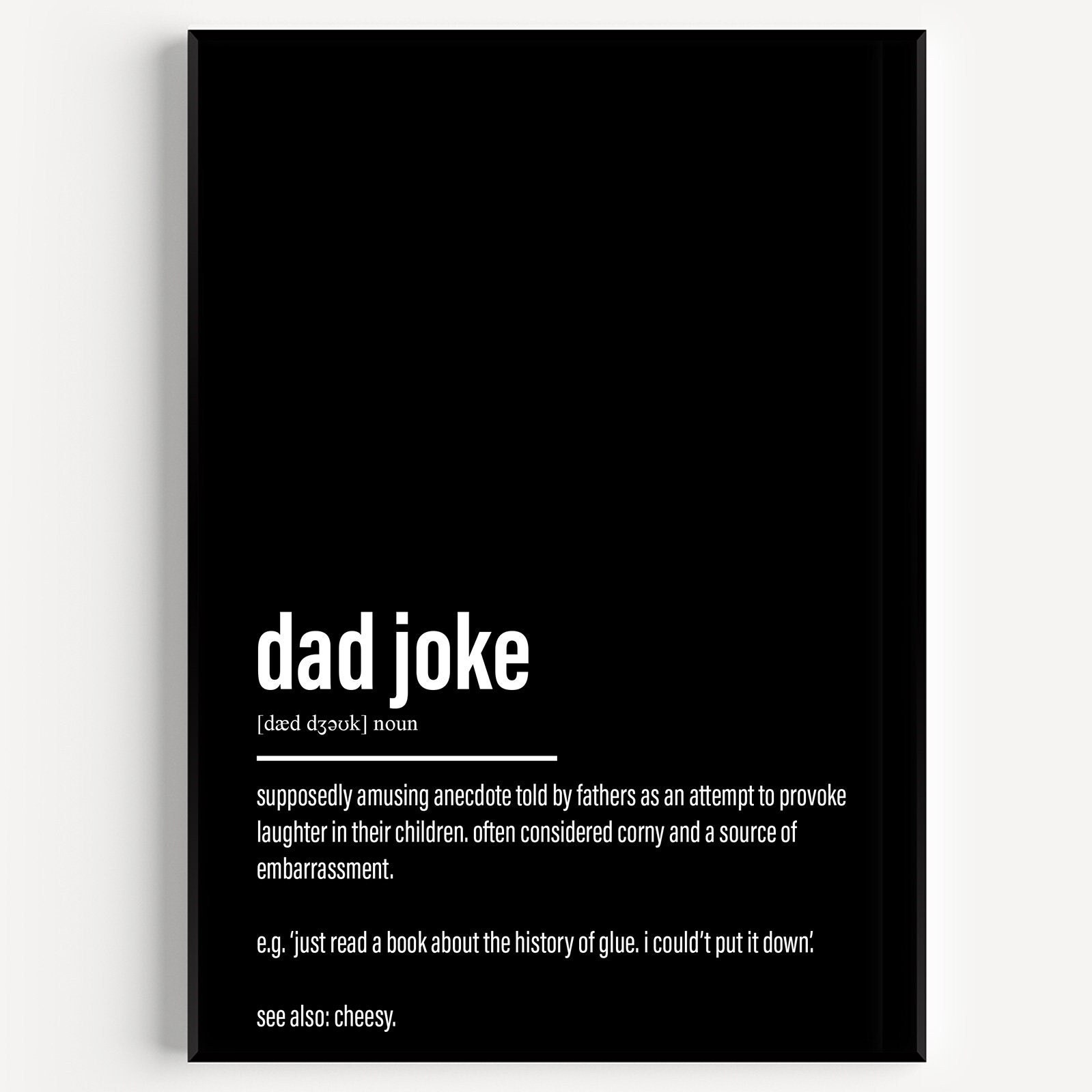 Dad Joke Definition Print - Etsy