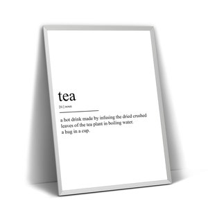 Tea Definition Print - Etsy UK