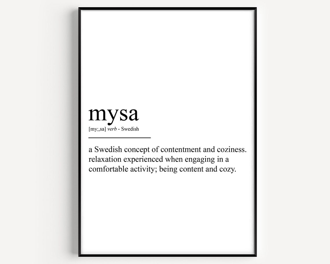 Mysa Definition Print - Etsy