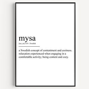 Mysa Definition Print - Etsy