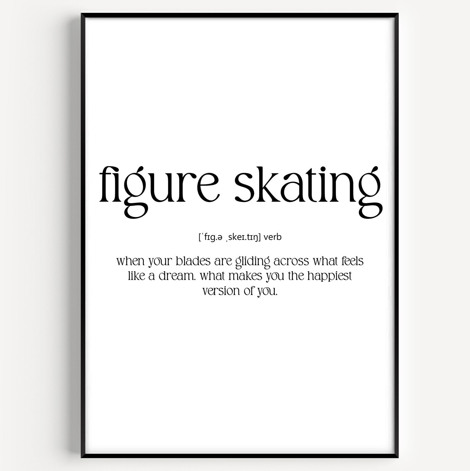 Figure Skating Definition Print - Etsy