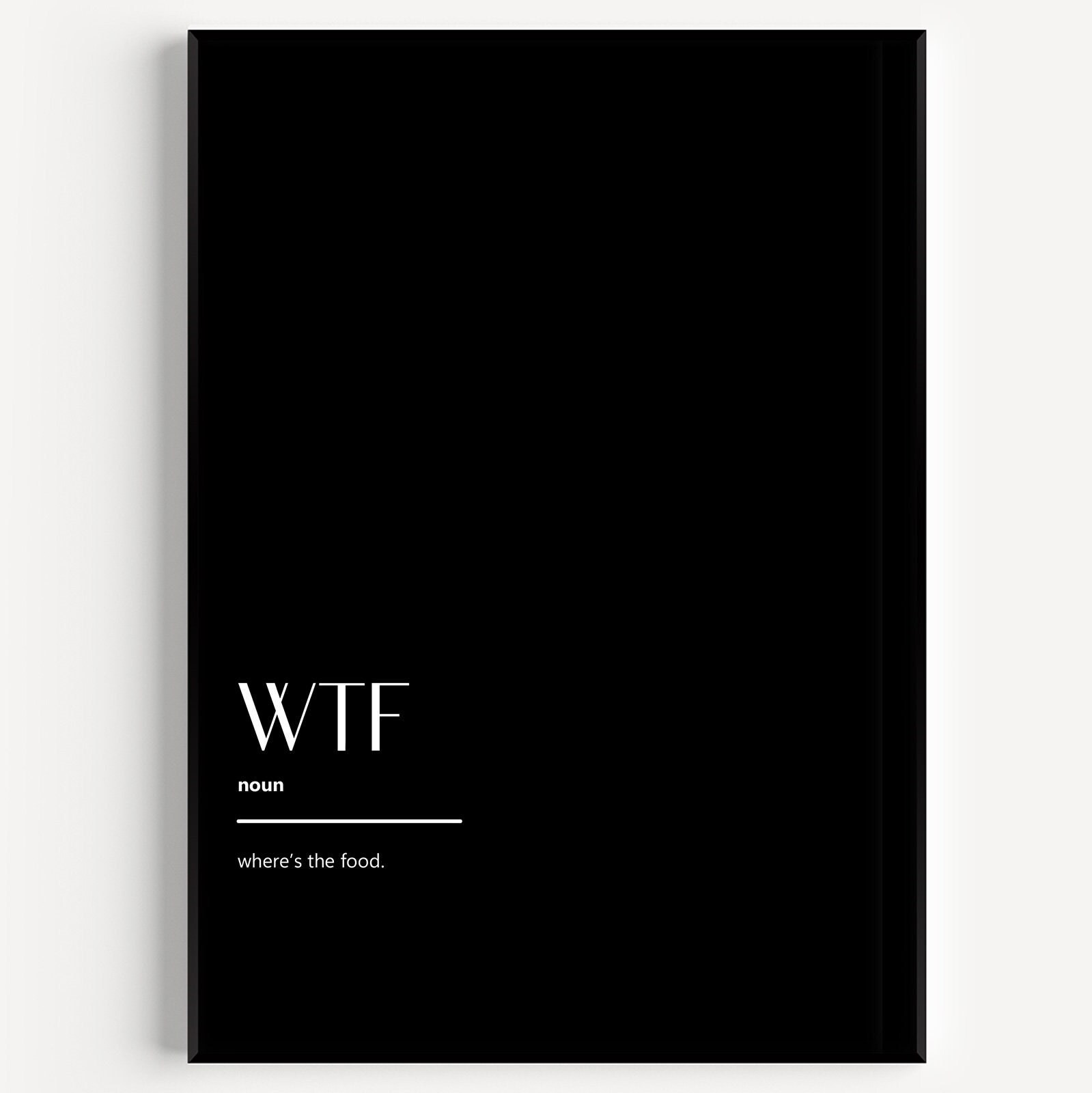 WTF Definition Print - Etsy