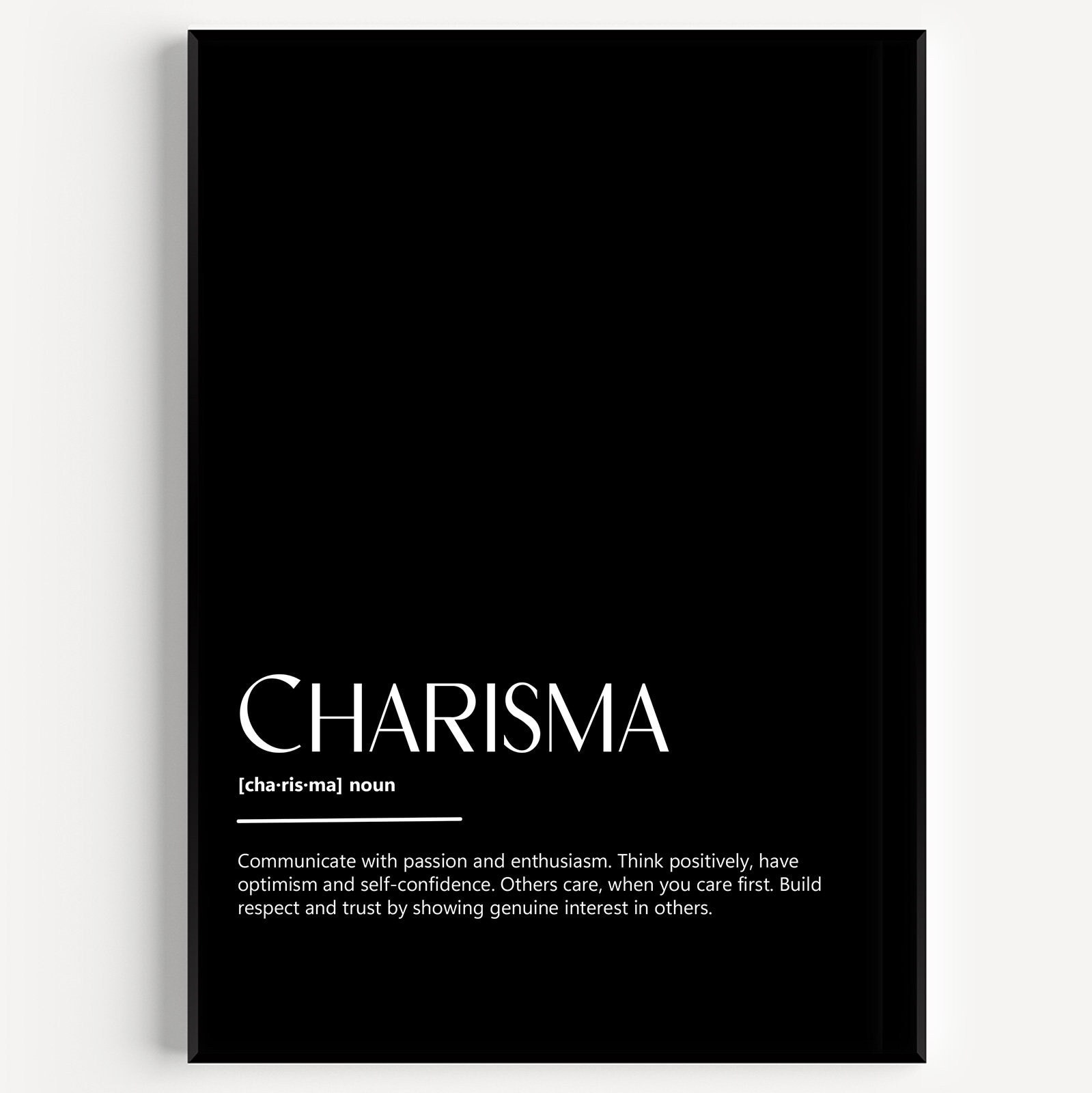 Charisma Definition Print - Etsy