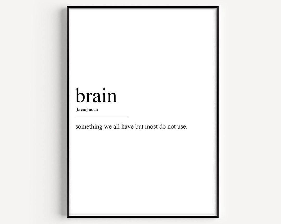 Brain Definition Print - Etsy