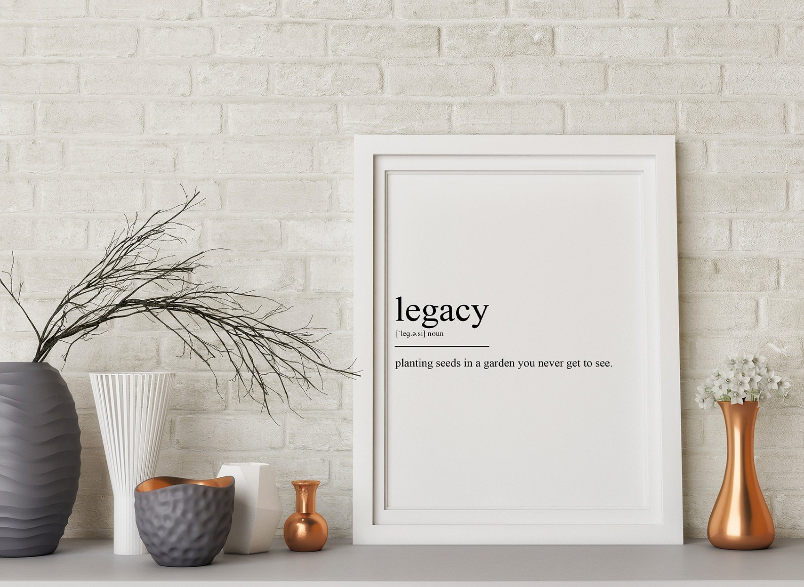 Legacy Definition Print | Etsy