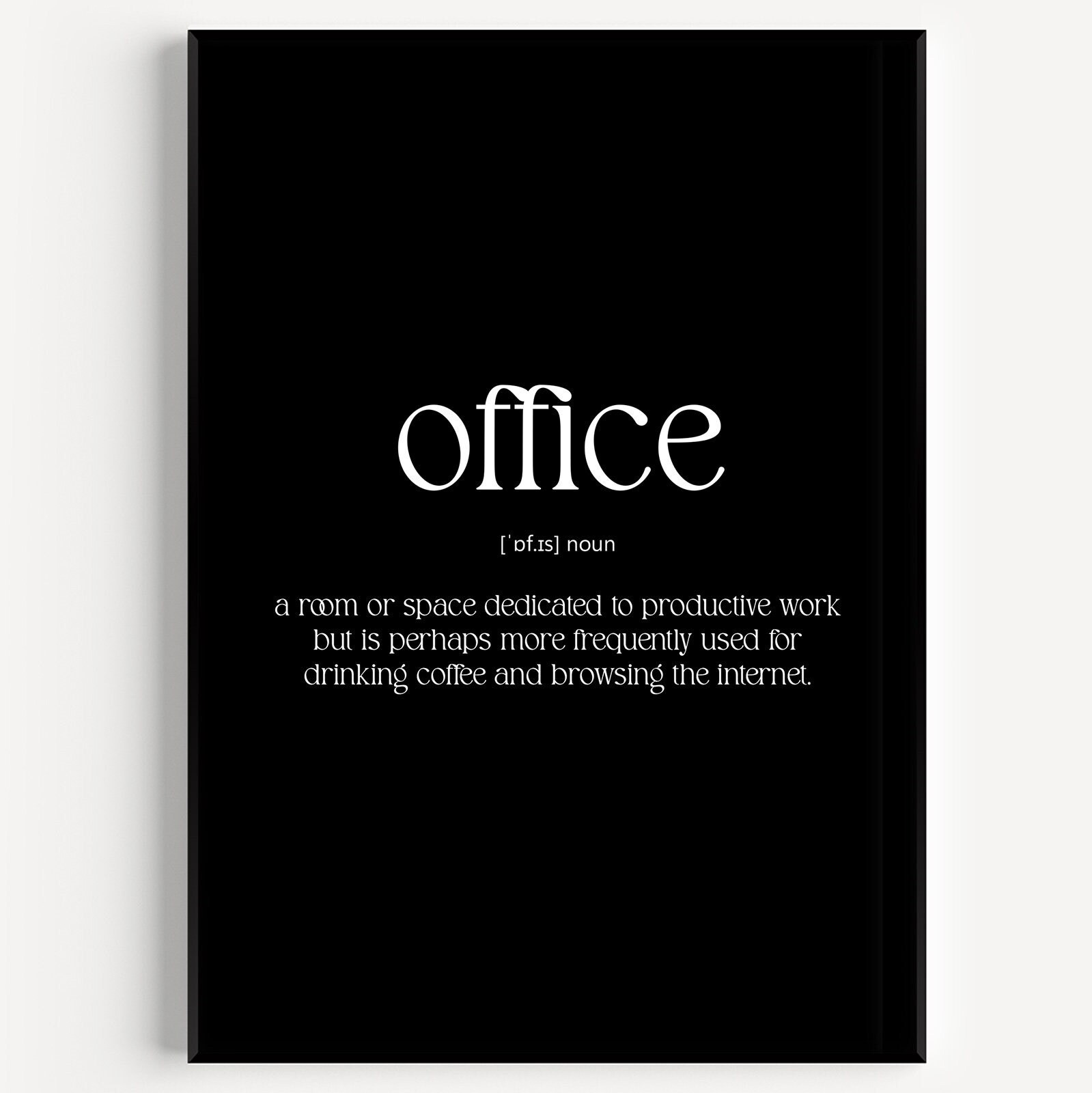 Office Definition Print - Etsy
