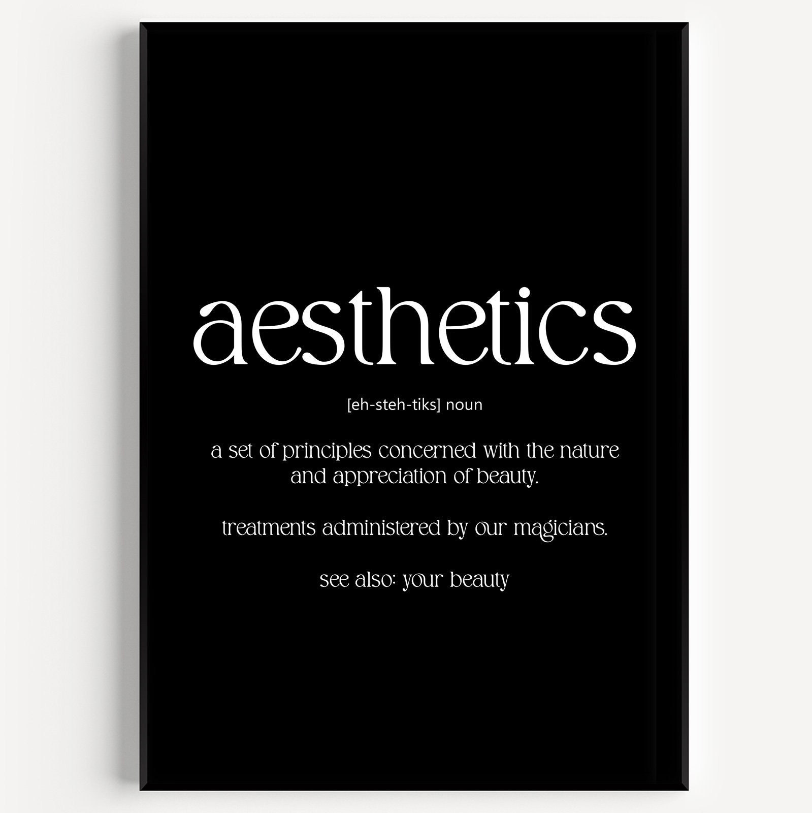 Aesthetics Definition Print - Etsy UK