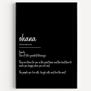Ohana Version 2 Definition Print - Etsy