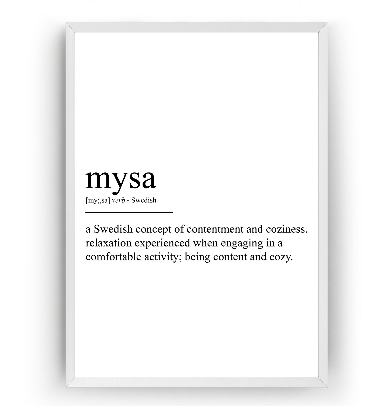 Mysa Definition Print - Etsy