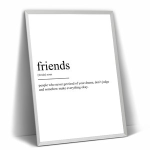 Friends Definition Print - Etsy