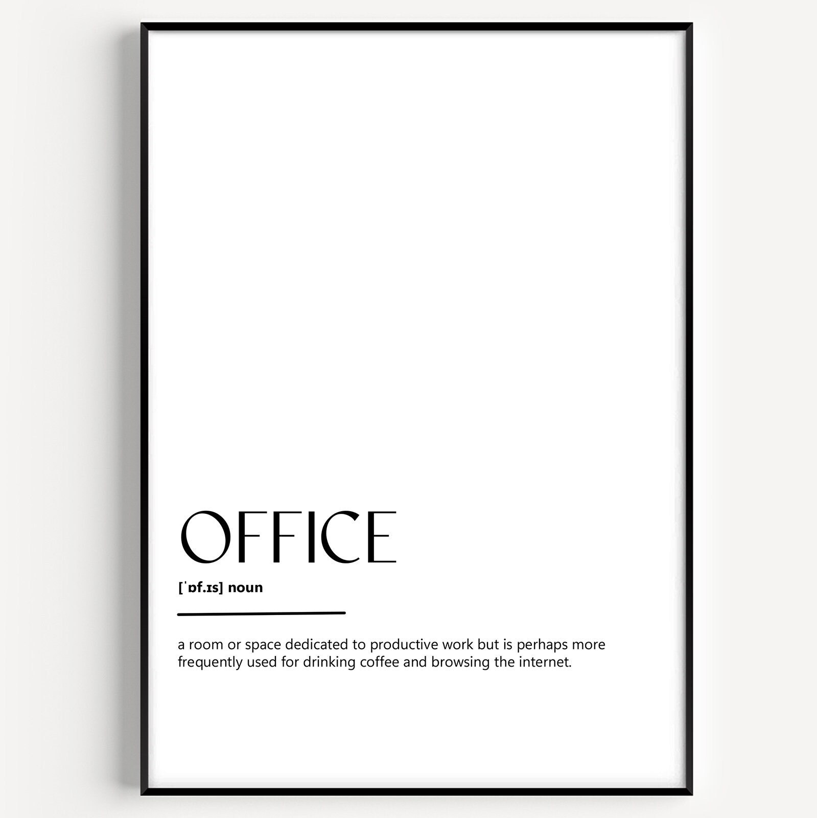 Office Definition Print - Etsy