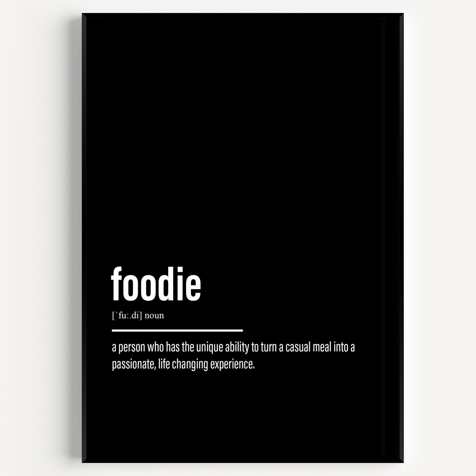 Foodie Definition Print - Etsy UK
