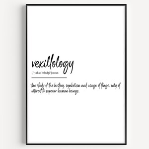 Vexillology Definition Print - Etsy