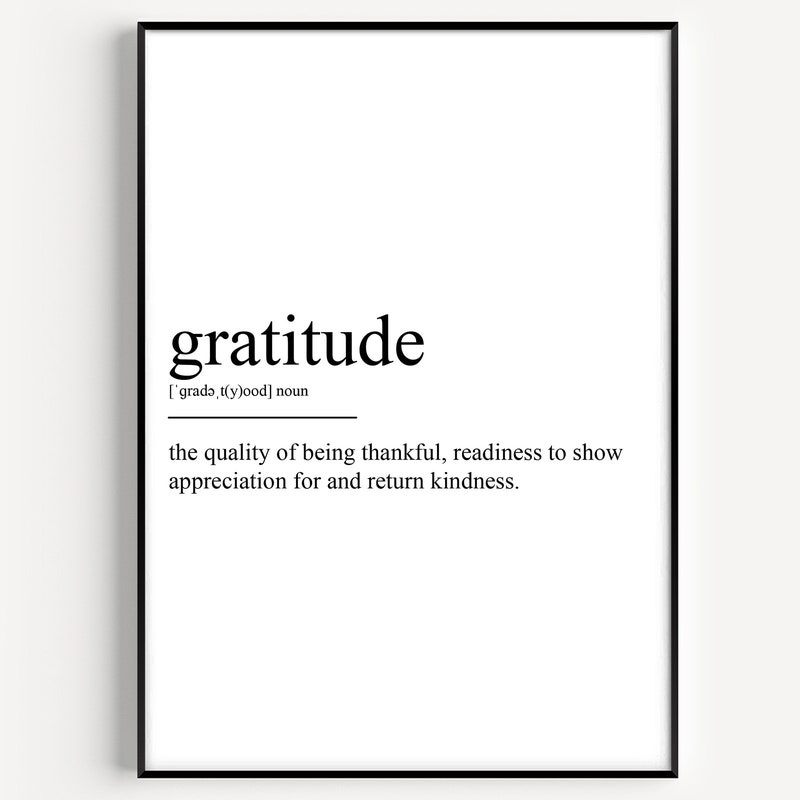 Gratitude Print - Etsy