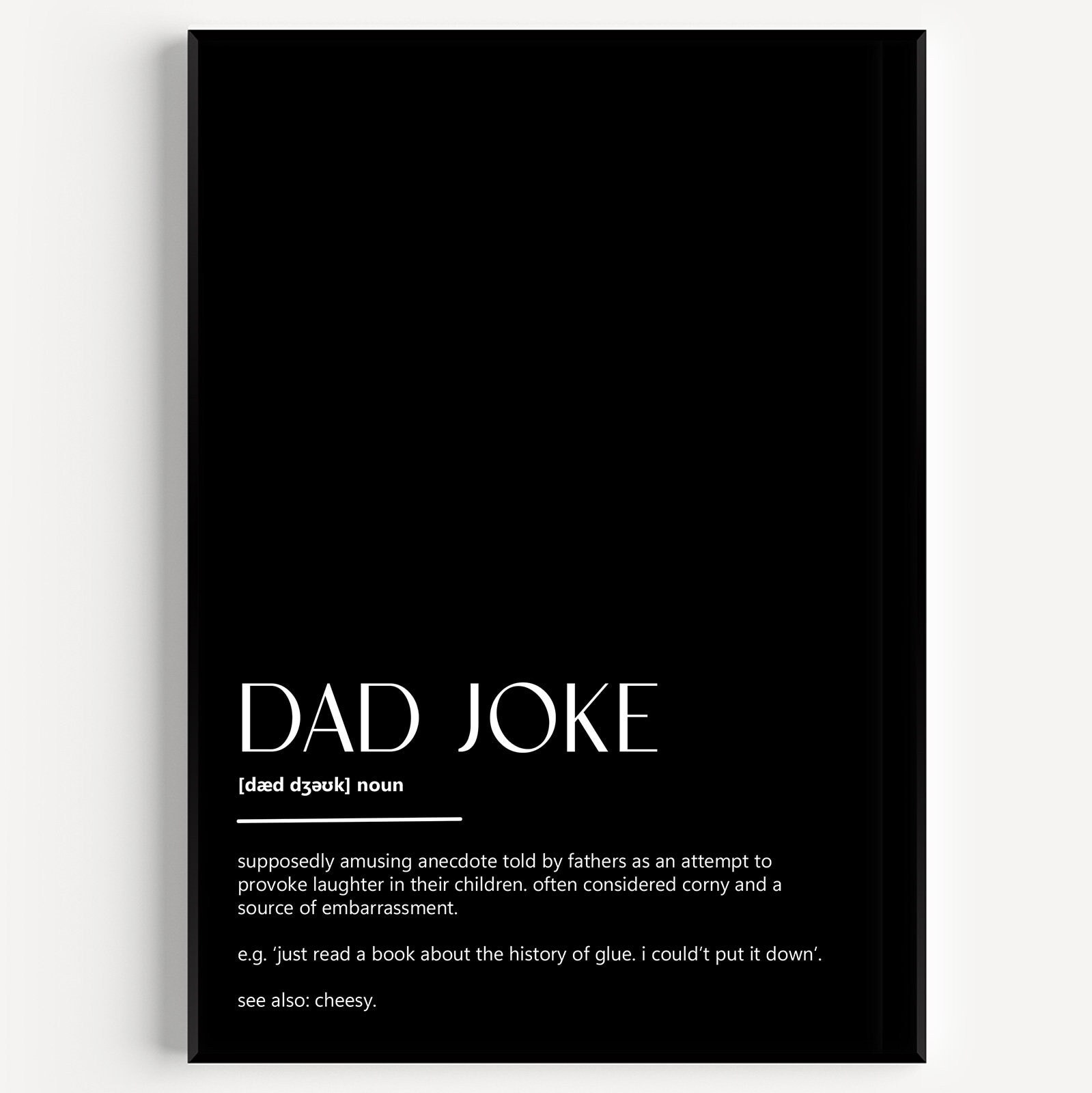 Dad Joke Definition Print - Etsy