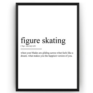 Figure Skating Definition Print - Etsy
