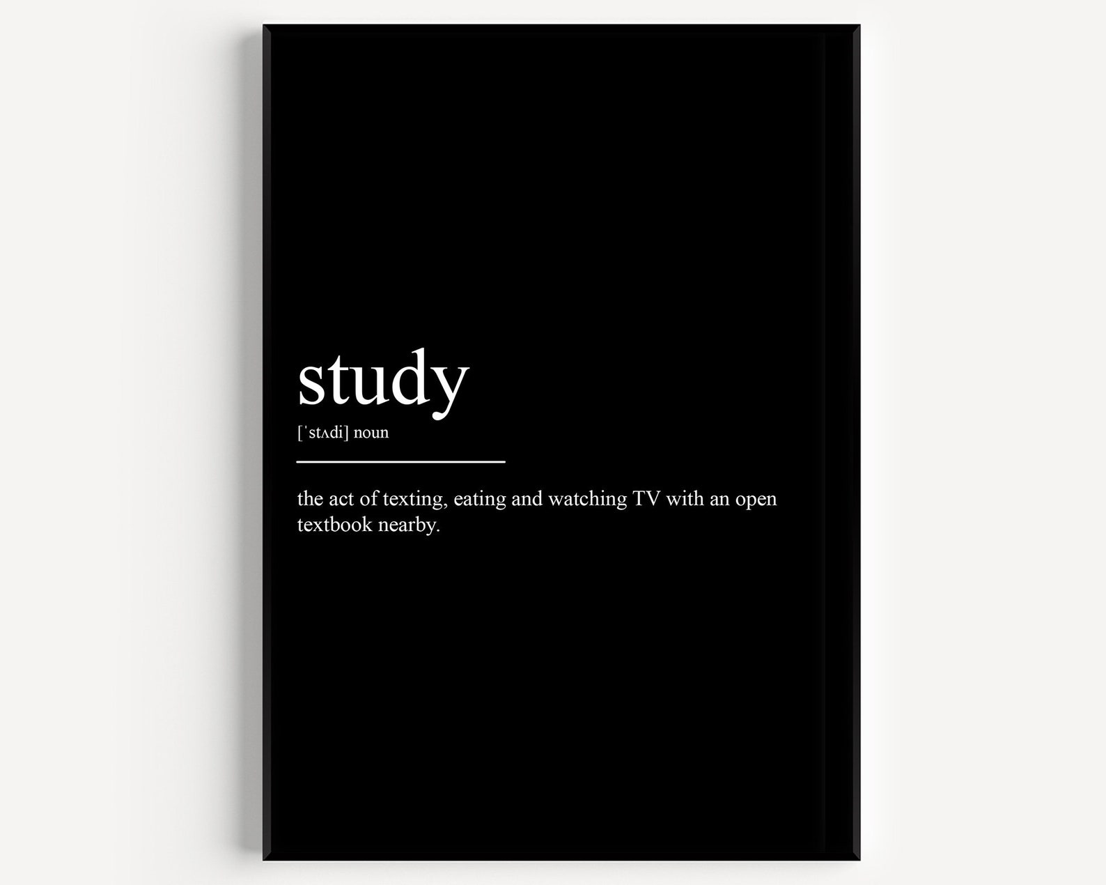 Study Definition Print - Etsy UK