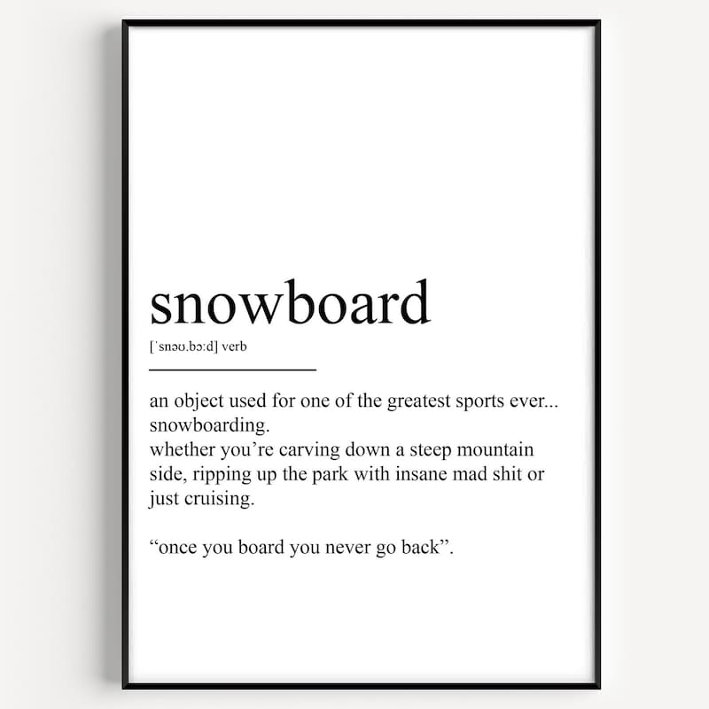 Snowboarding Decor - Etsy