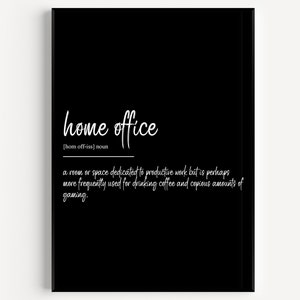Home Office Definition Print - Etsy UK