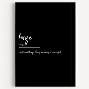 Forge Definition Print - Etsy