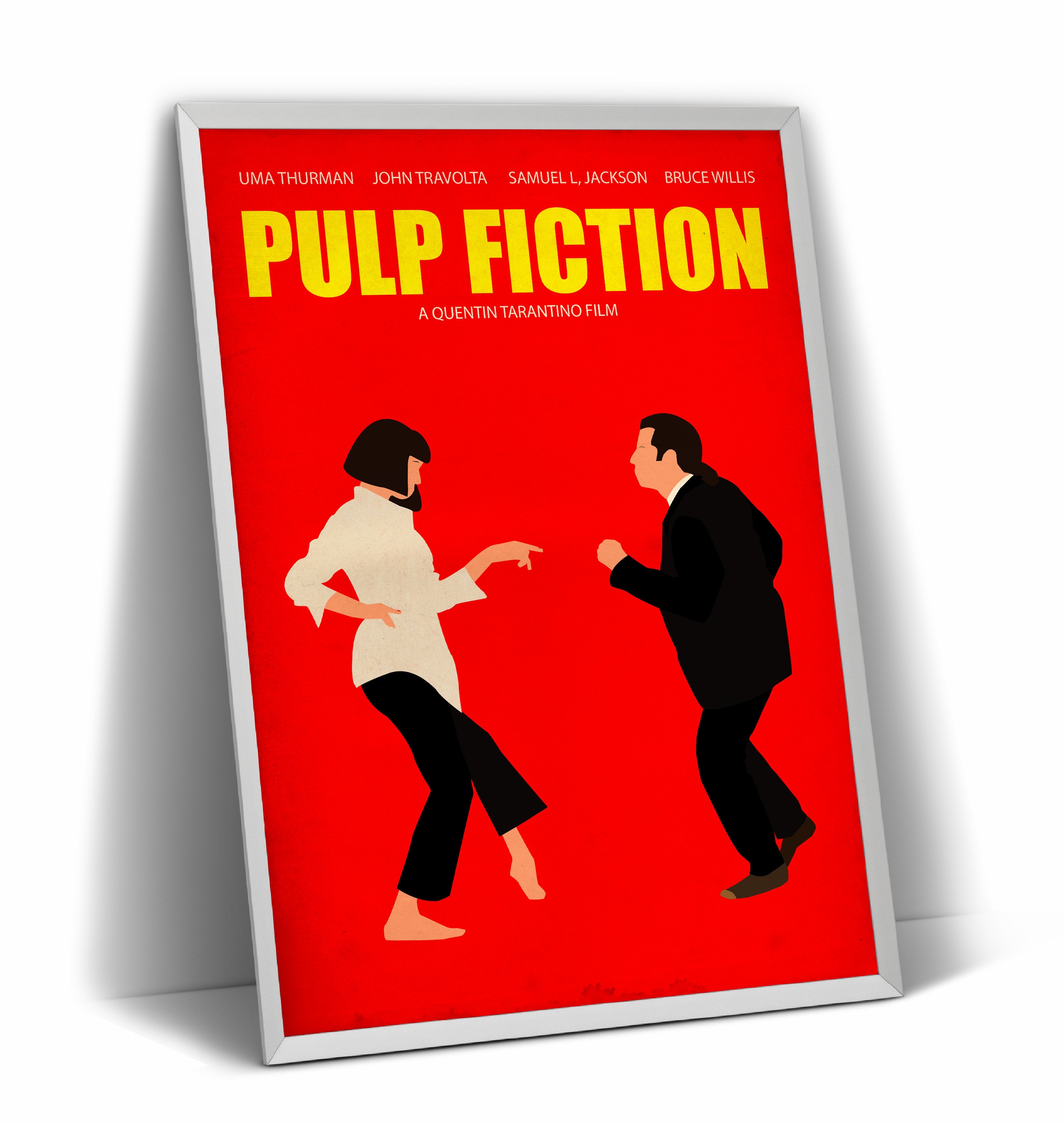Quentin Film Poster Pulp Fiction Movie Banner Fabric Poster 38''x25 ...