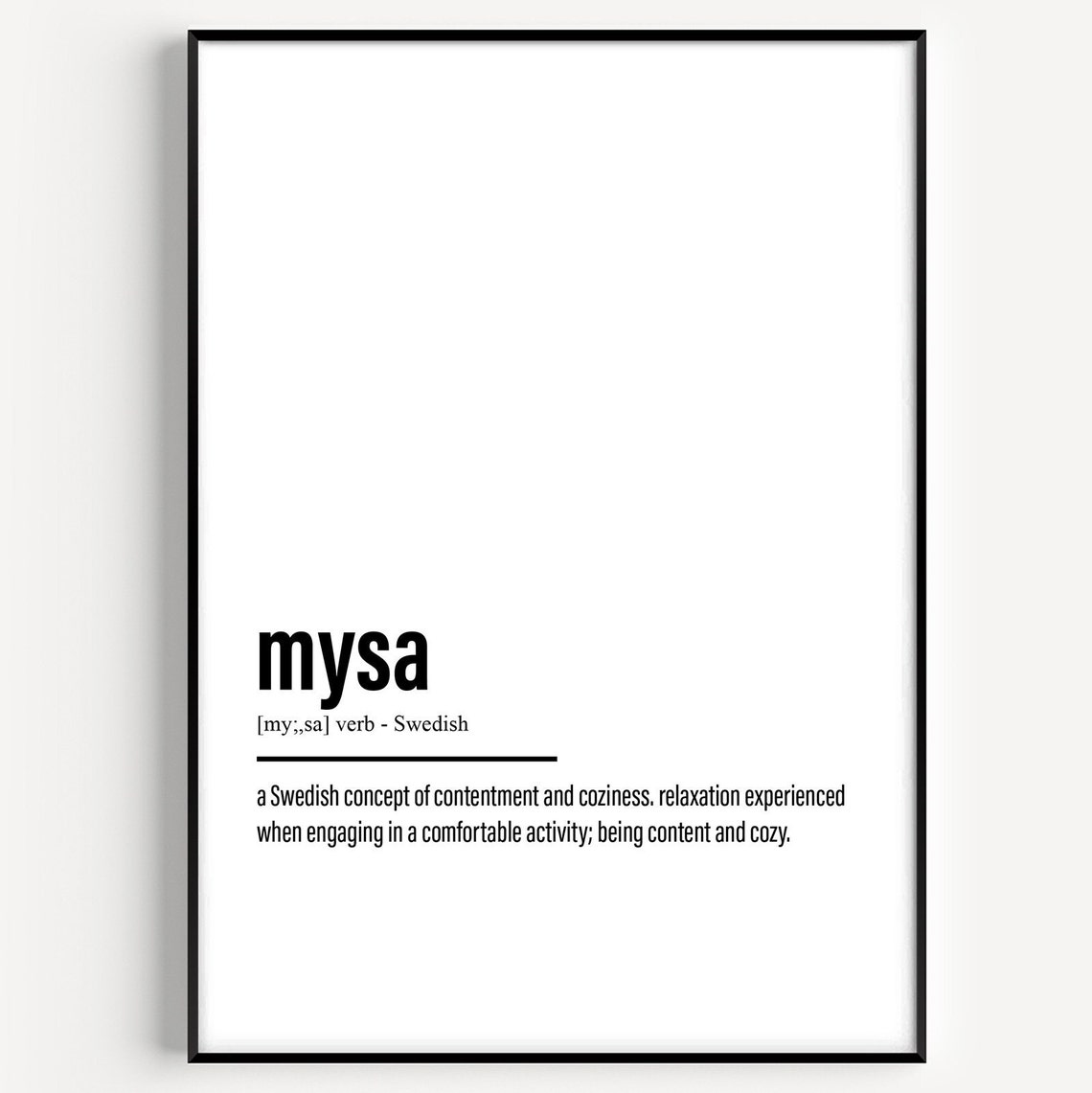 Mysa Definition Print - Etsy