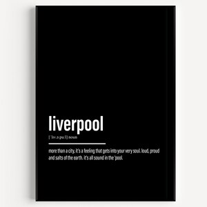 Liverpool Definition Print - Etsy UK