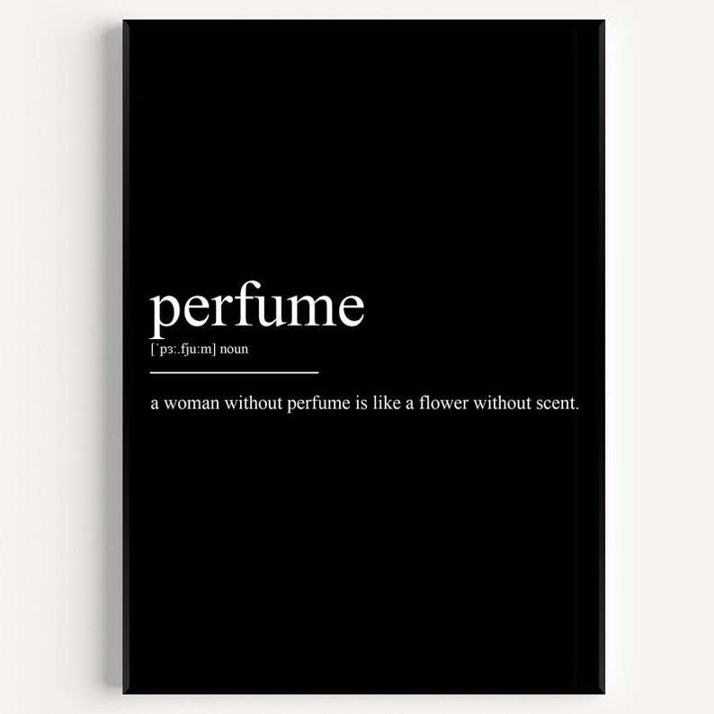 Perfume Definition Print - Etsy