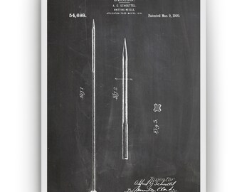 Needle Poster - Etsy UK