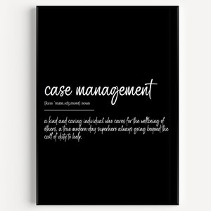 Case Management Definition Print - Etsy