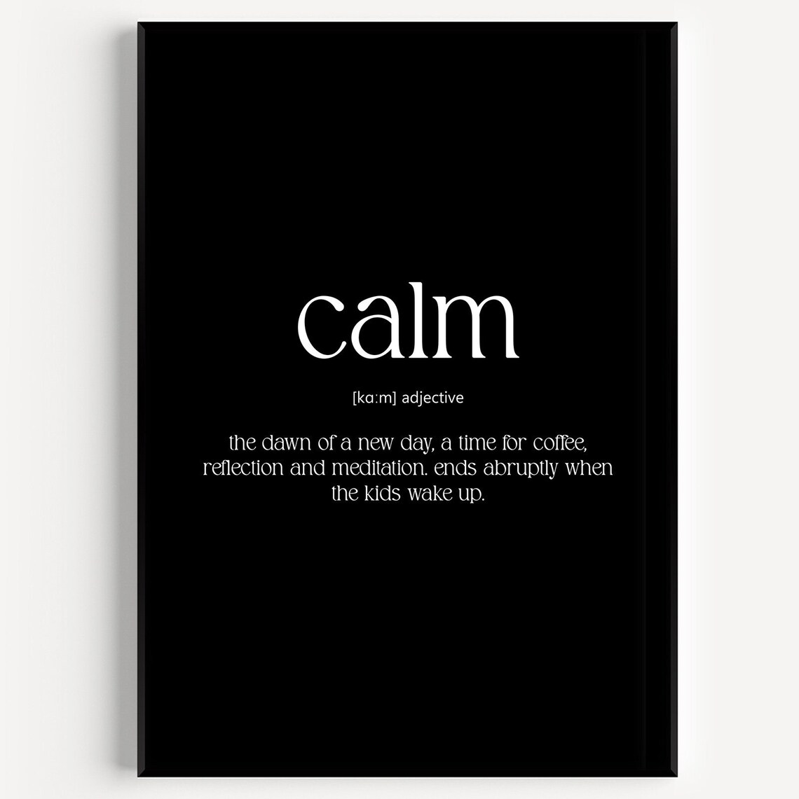 Calm Definition Print - Etsy
