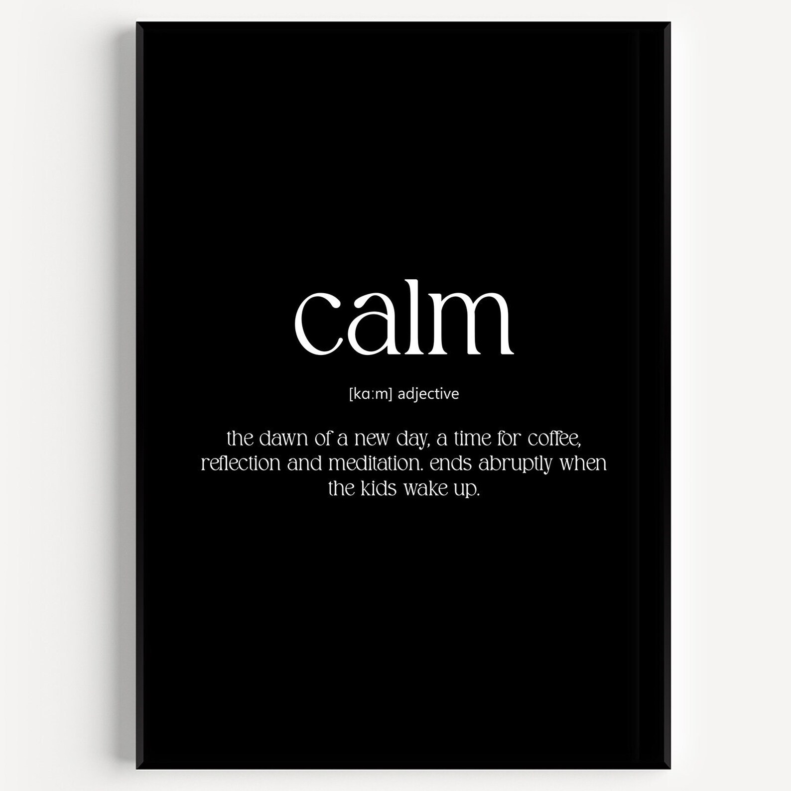 Calm Definition Print - Etsy