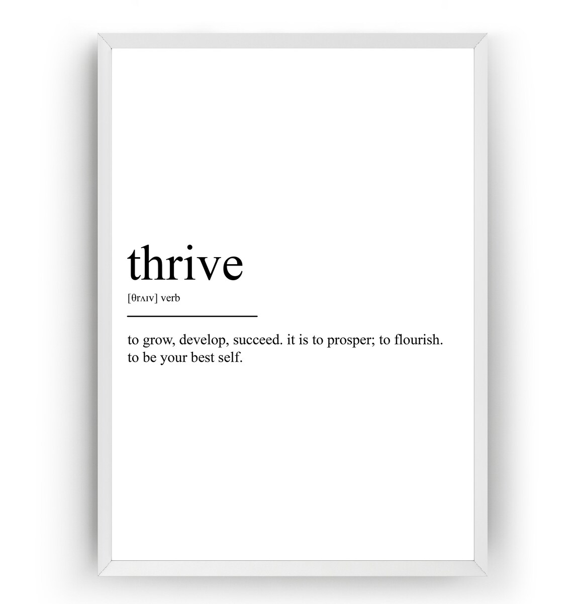 Thrive Definition Print - Etsy
