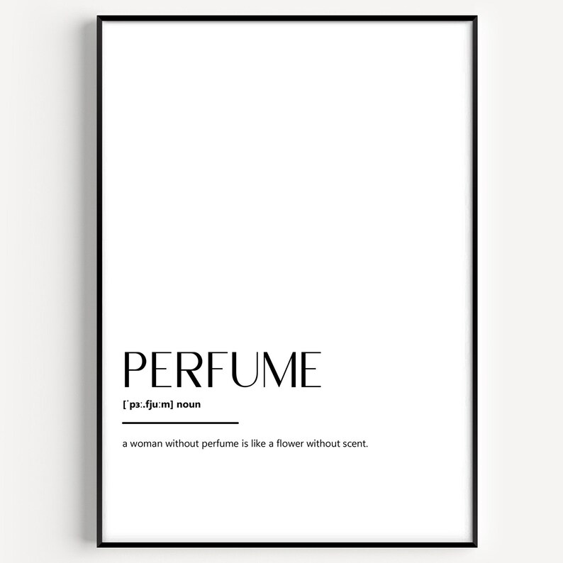 Perfume Definition Print - Etsy