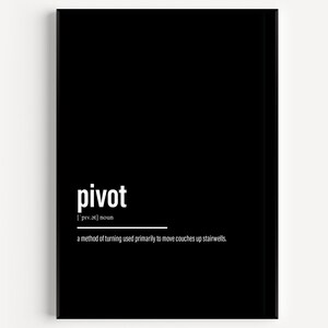 Pivot Definition Print - Etsy