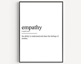 Empathy Wall Art Digital Download Print Dictionary Wall Art - Etsy