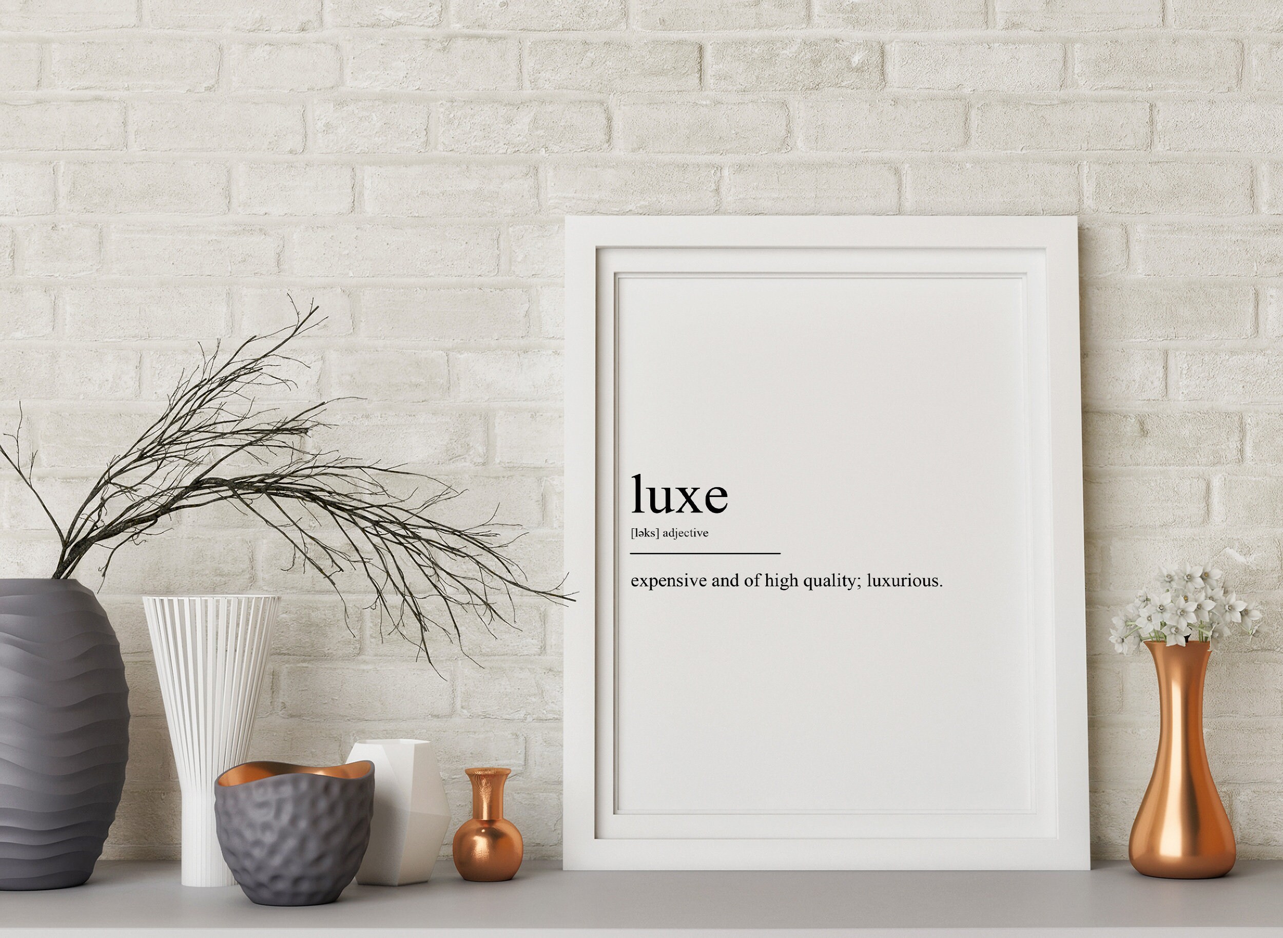 Luxe Definition Print - Etsy