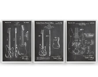 Bass Guitar Poster | Etsy