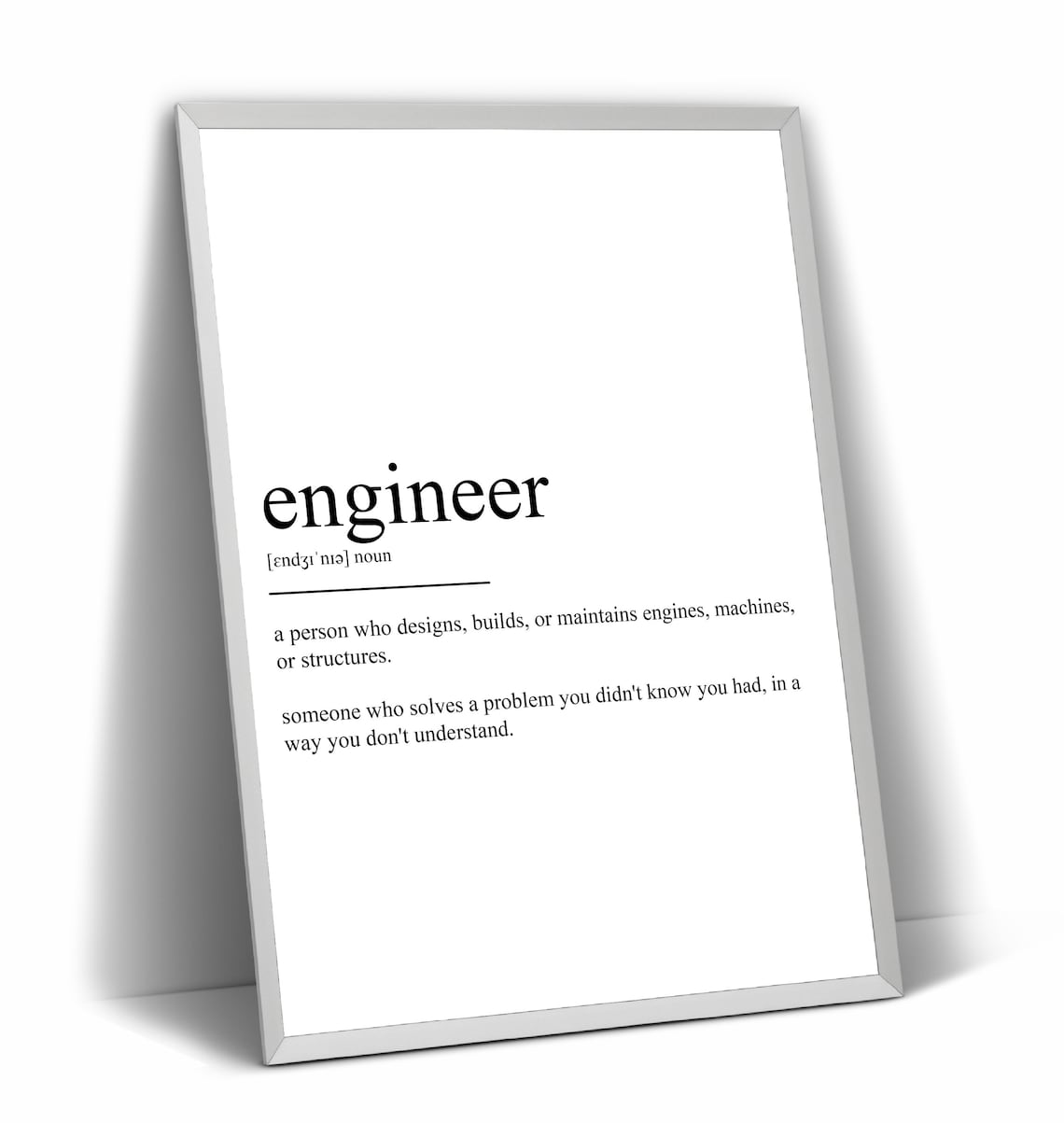 Engineer Definition Print | Etsy