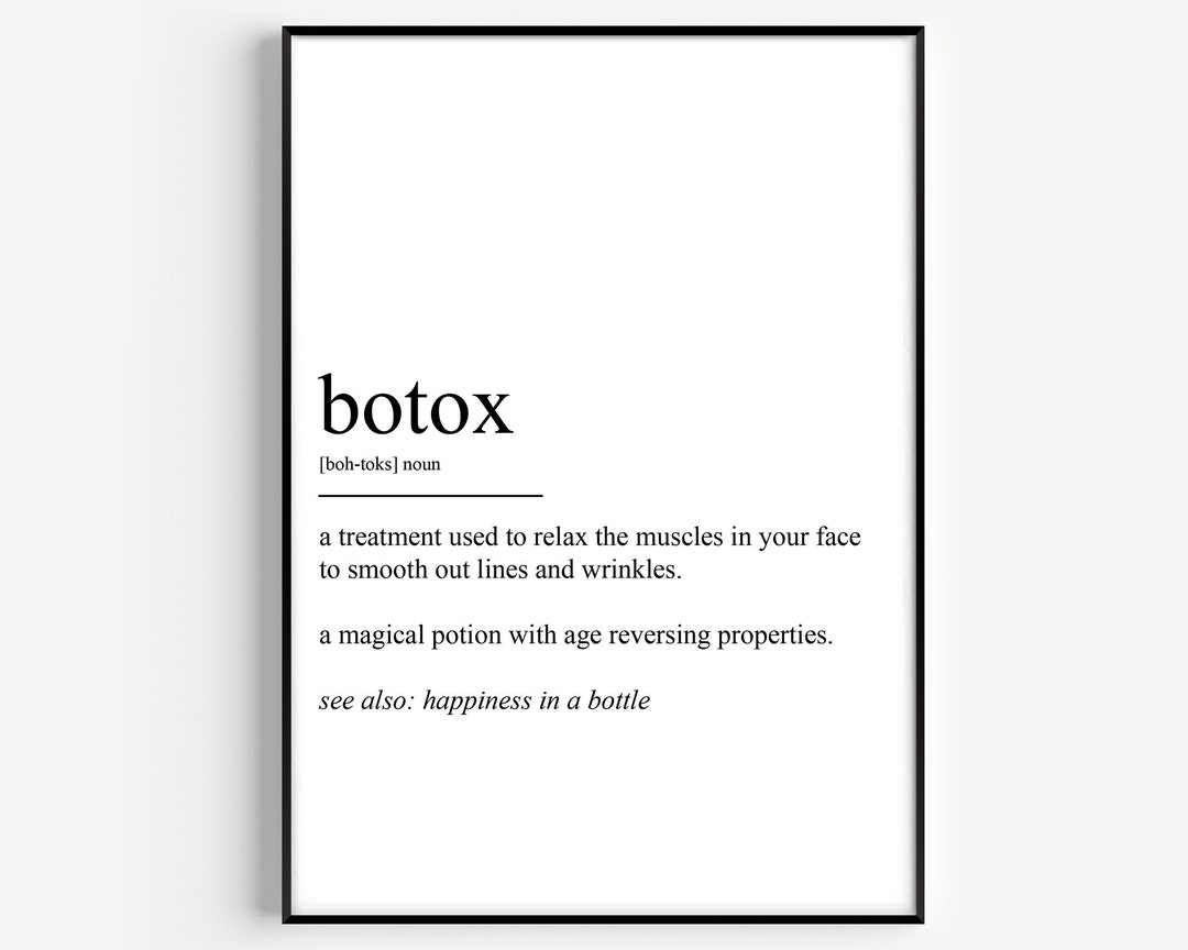 Botox Definition Print - Etsy