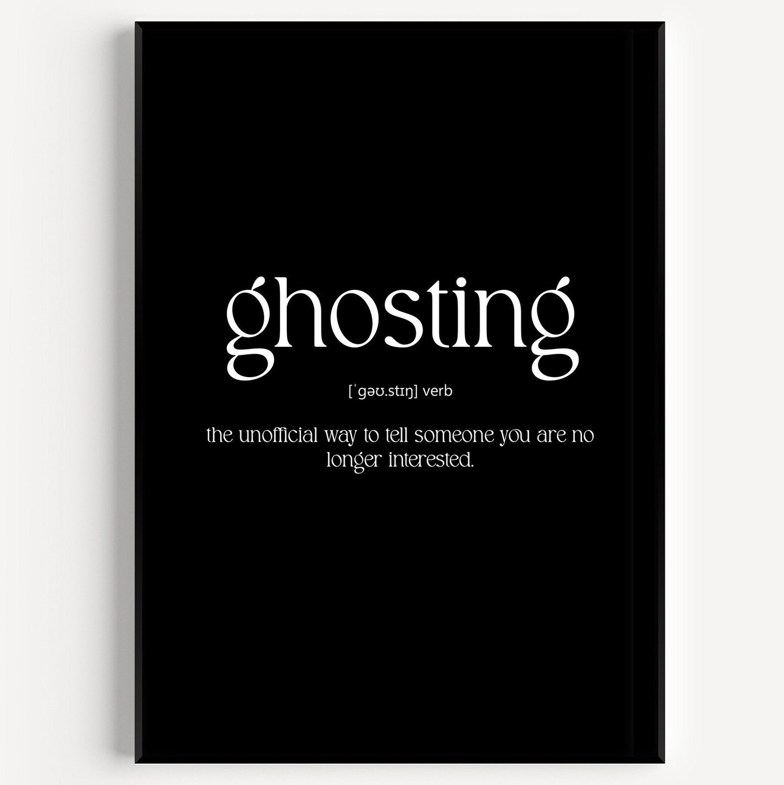 Ghosting Definition Print - Etsy