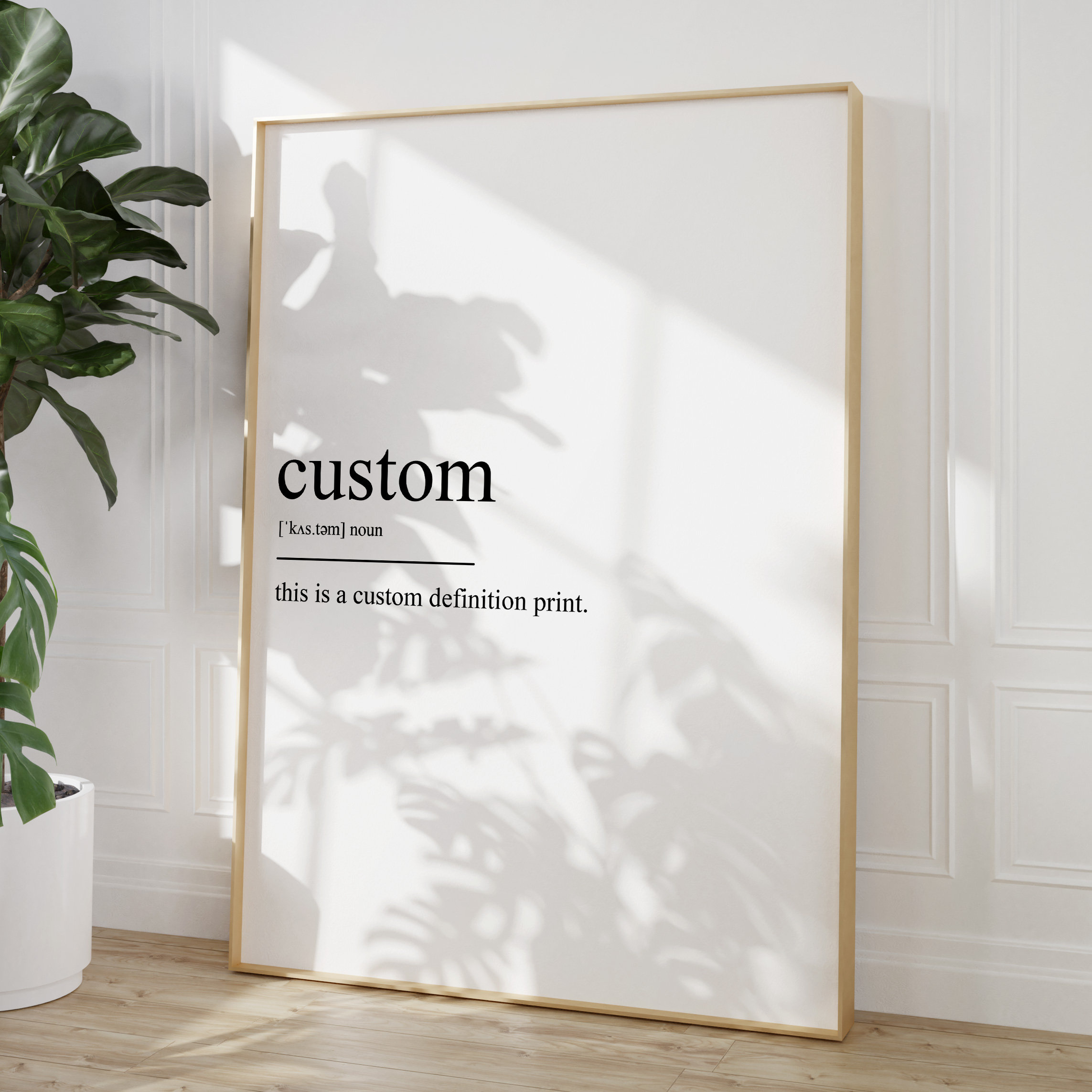 Custom Definition Print, Personalised Dictionary Wall Art, Typography ...