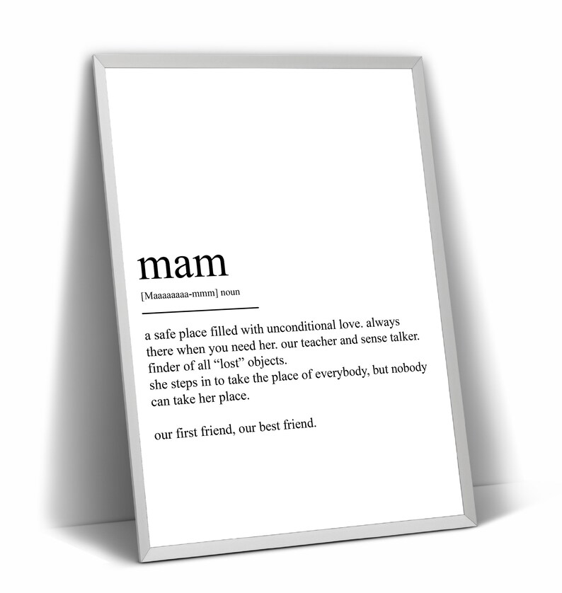 Mam Definition Print | Etsy