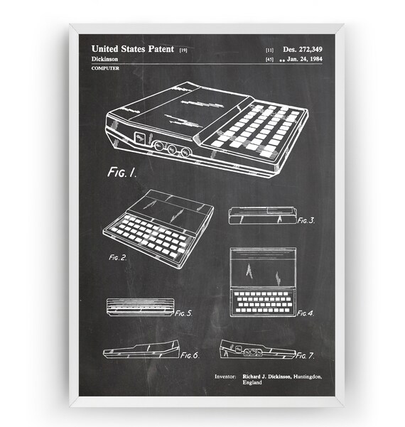 Sinclair ZX81 Computer Patent Print Office Wall Art Poster | Etsy España